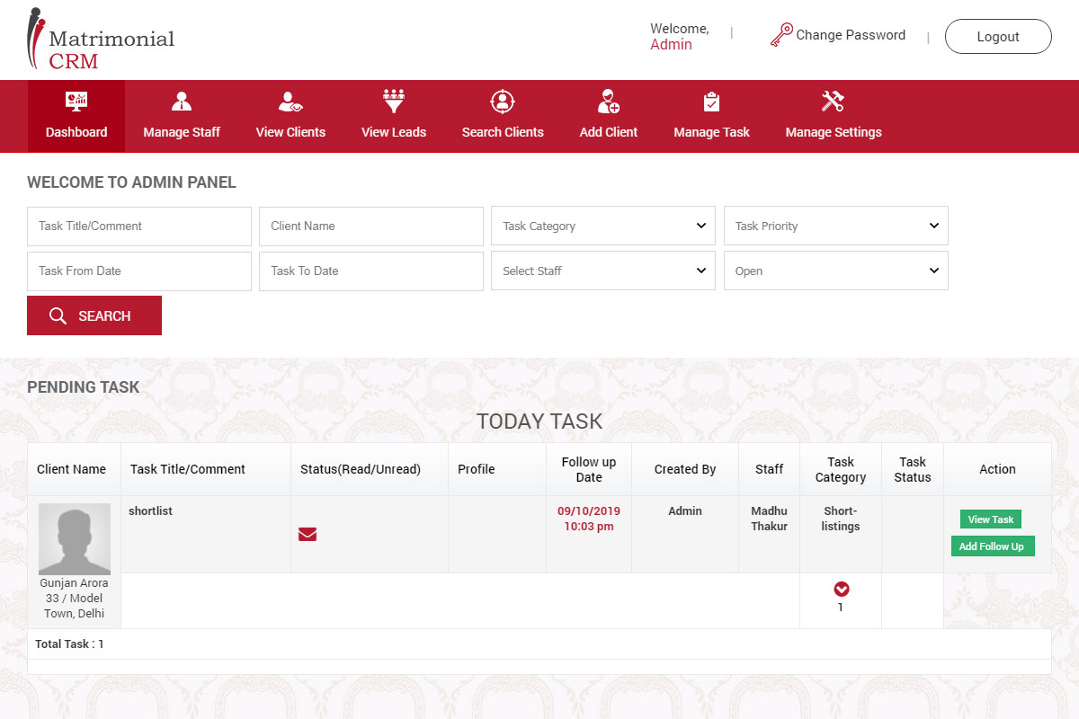 Matrimonial Software, Matrimonial CRM, Marriage Bureau Software